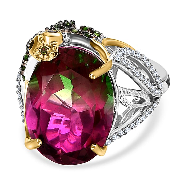 GP Trionfo Collection - Watermelon Quartz Triplet, Red Garnet and Multi ...