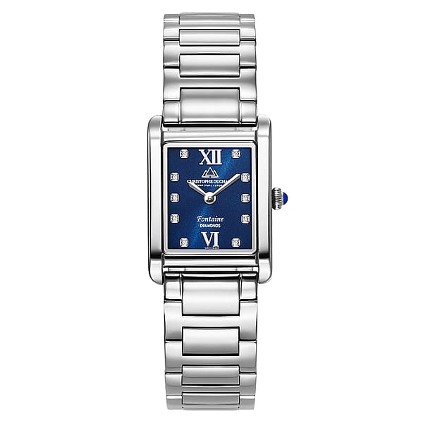 SWISS MADE Christophe Duchamp Fontaine Swiss Movement Watch with 10 SI ...