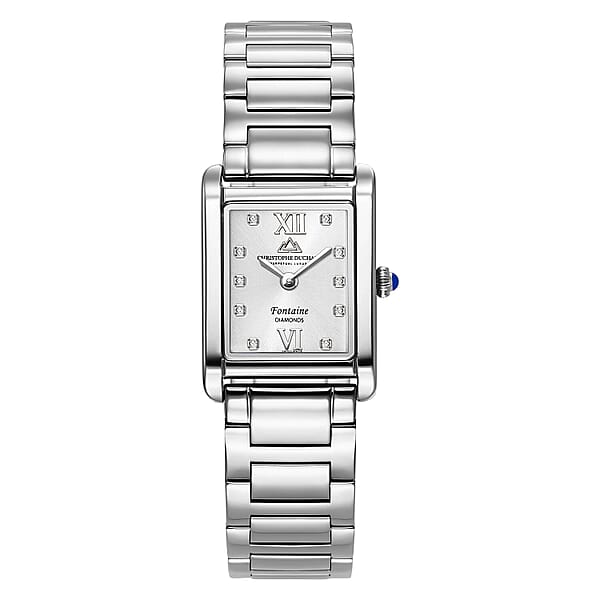 SWISS MADE Christophe Duchamp Fontaine Swiss Movement Watch with 10 SI ...