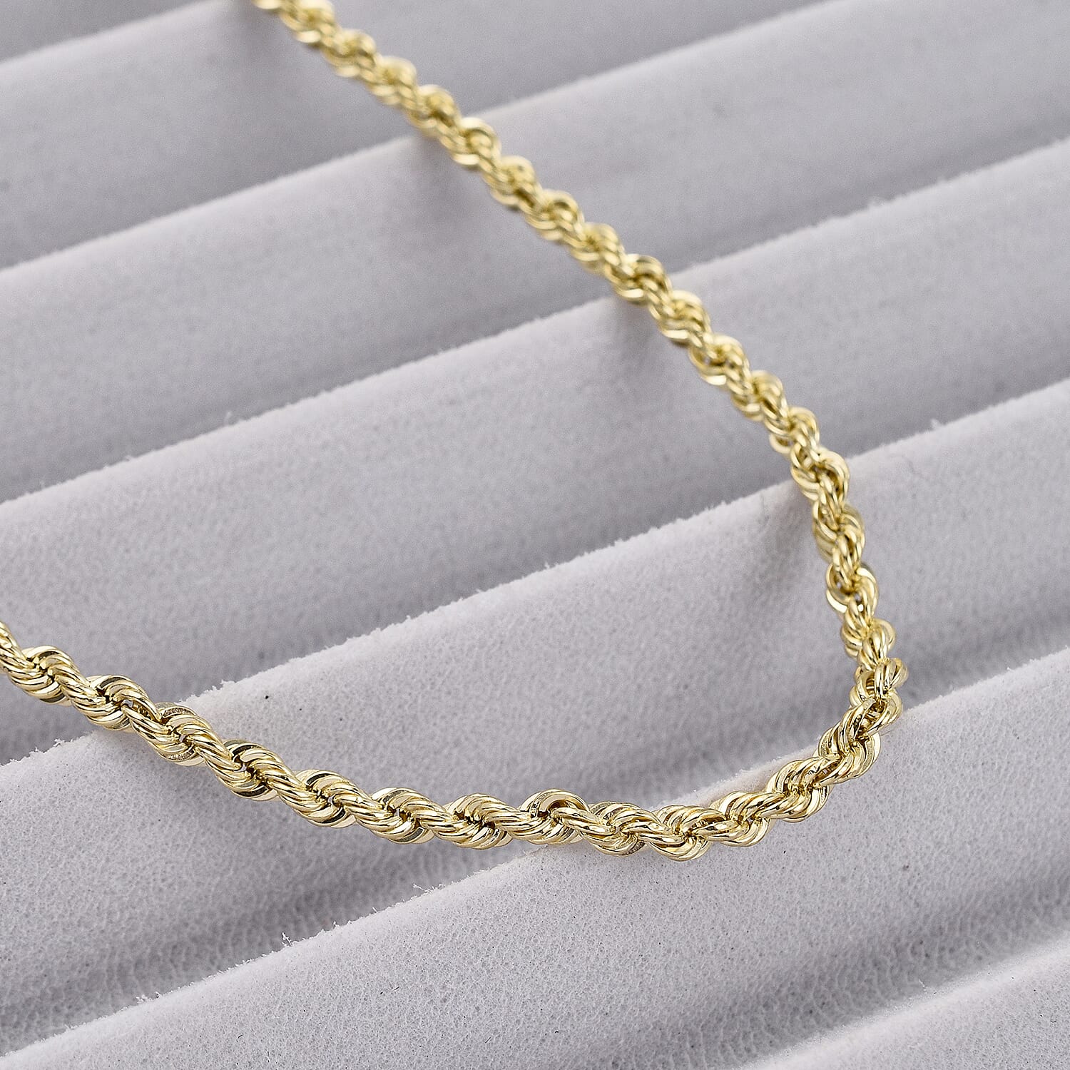 Italian Made Closeout Deal - 9K Yellow Gold Rope Chain (Size - 20 ...