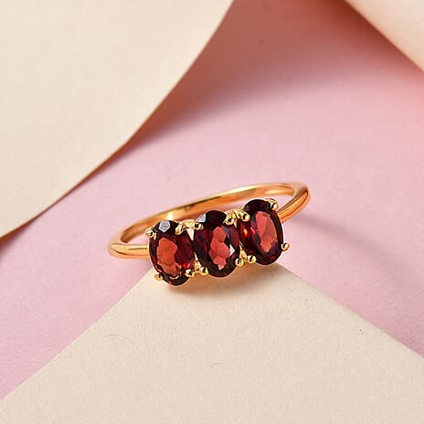 Garnet Jewellery - Rings, Earrings, Necklace, Bracelet in UK - TJC