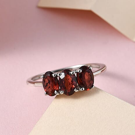 Garnet Jewellery - Rings, Earrings, Necklace, Bracelet in UK - TJC