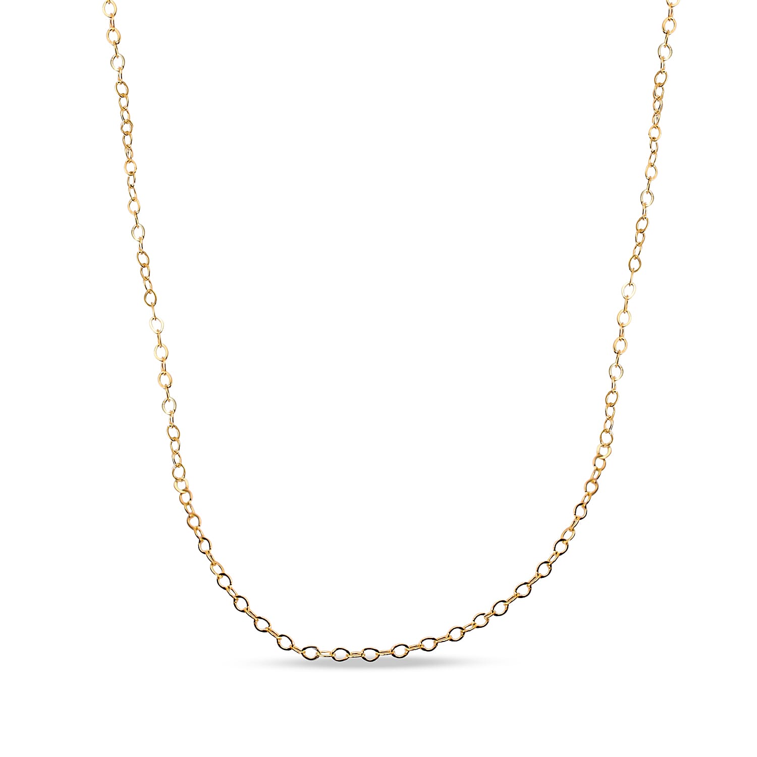 Designer Closeout - 9K Yellow Gold Hammered Trace Chain (Size - 18 ...