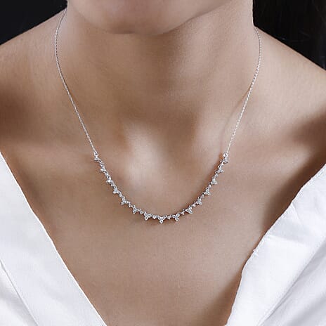 Exclusive Necklaces - Pearl, Diamond Convertible Necklace - TJC