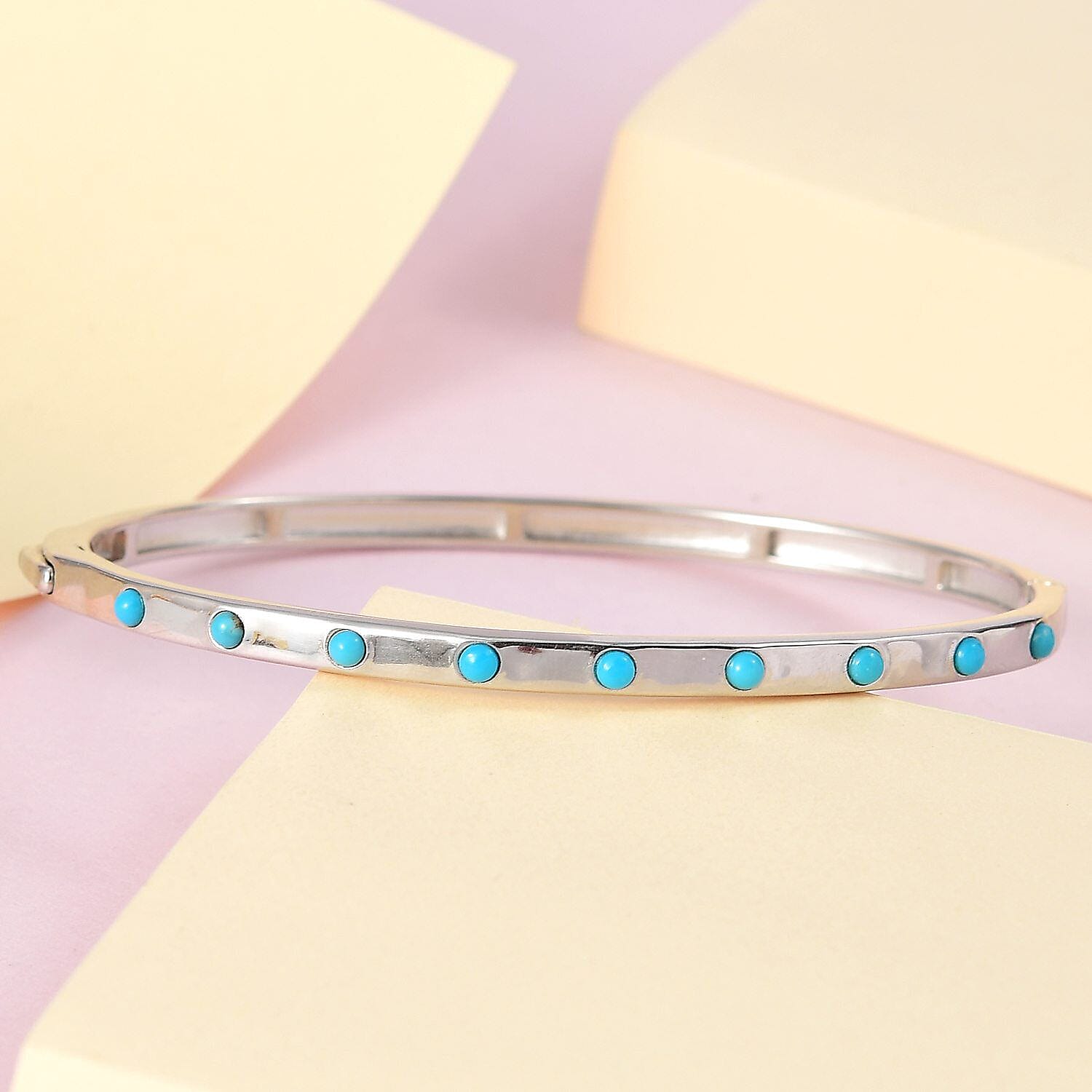 Tucson Closeout - Arizona Sleeping Beauty Turquoise Bangle (Size - 7.5 ...