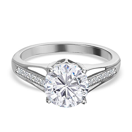 Moissanite Rings | Silver, Gold Moissanite Rings in UK | TJC