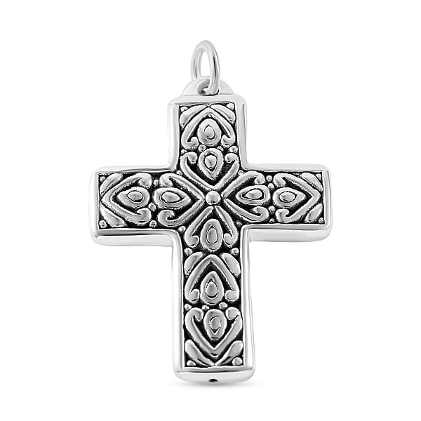 Royal Bali Sterling Silver Cross Pendant - 7506821 - TJC