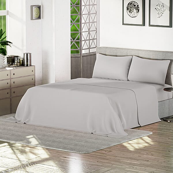 Set of 4 - Flat & Fitted Bedsheets with 2 Pillow Cases - 7507032 - TJC