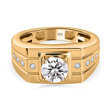 Moissanite Rings | Silver, Gold Moissanite Rings in UK | TJC