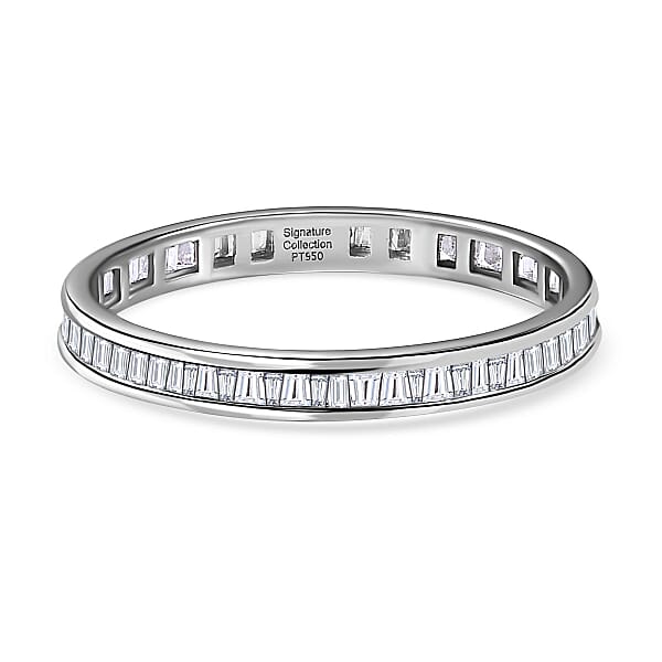 Signature Collection 950 Platinum SGL Certified Diamond (SI-G-H) Ring 0 ...