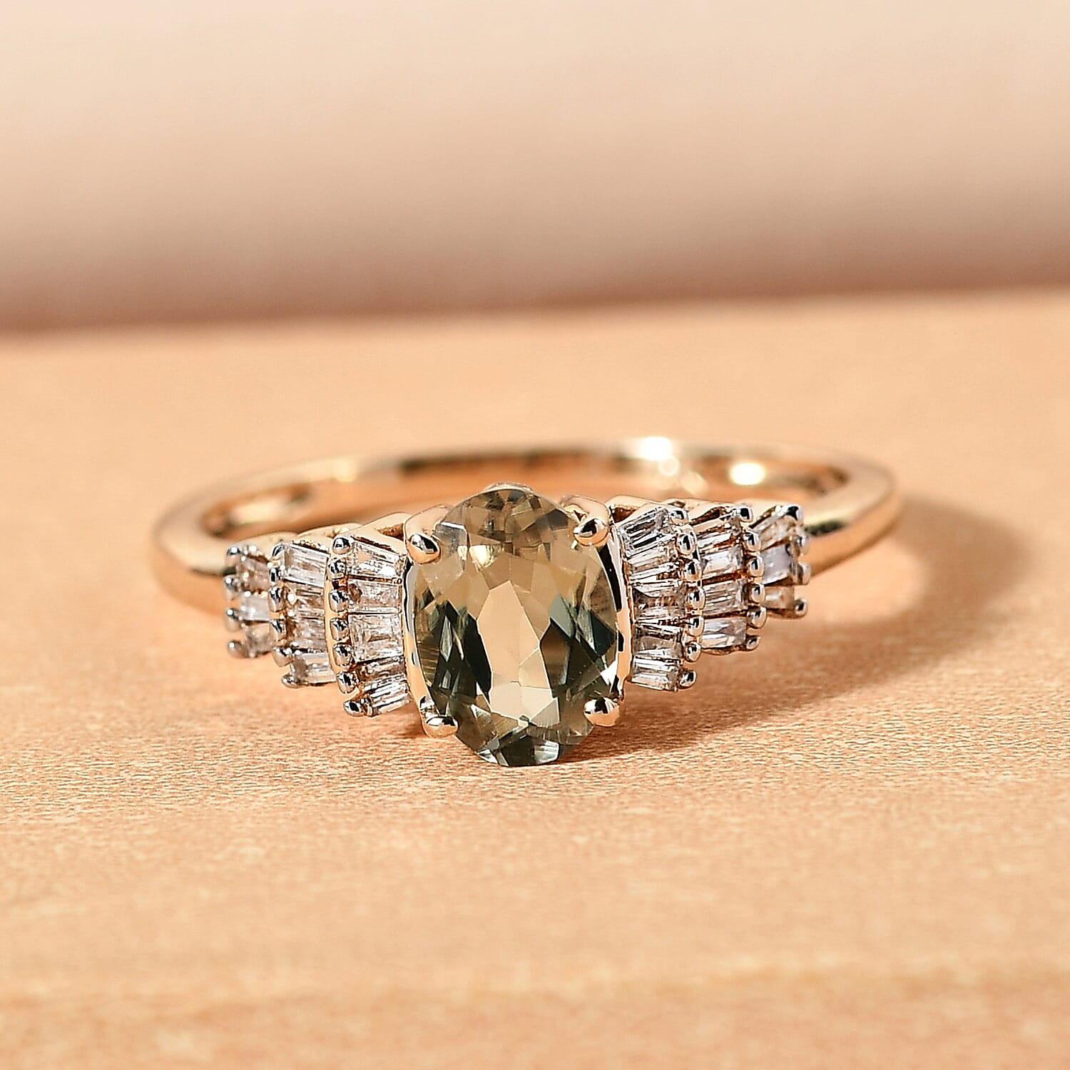 9K Yellow Gold Turkizite and Diamond Ballerina Ring 1.00 Ct. - M7529718 ...