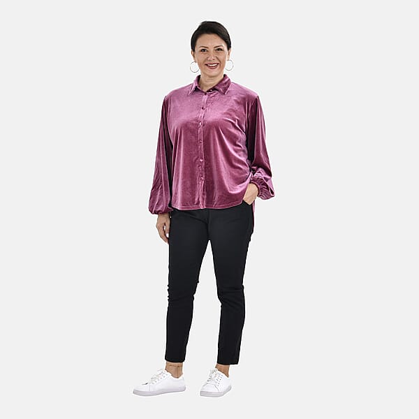 Tamsy Velvet Shirt - 7567186 - TJC