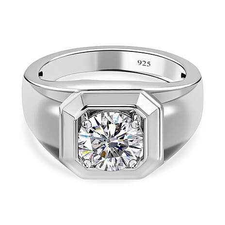 Moissanite Rings | Silver, Gold Moissanite Rings in UK | TJC