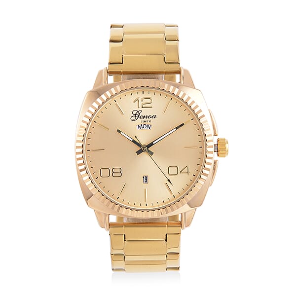 Genoa Watch in Stainless Steel - Yellow Gold - 7575731 - TJC
