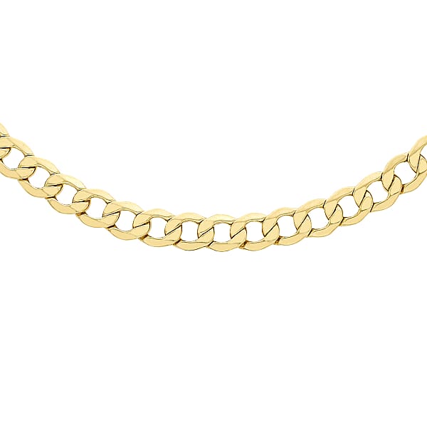 Curb Chain in 9K Yellow Gold - 1750335445 - TJC
