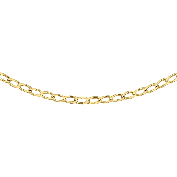 Open Curb Chain 20 Inch in 9K Yellow Gold - 7576659 - TJC