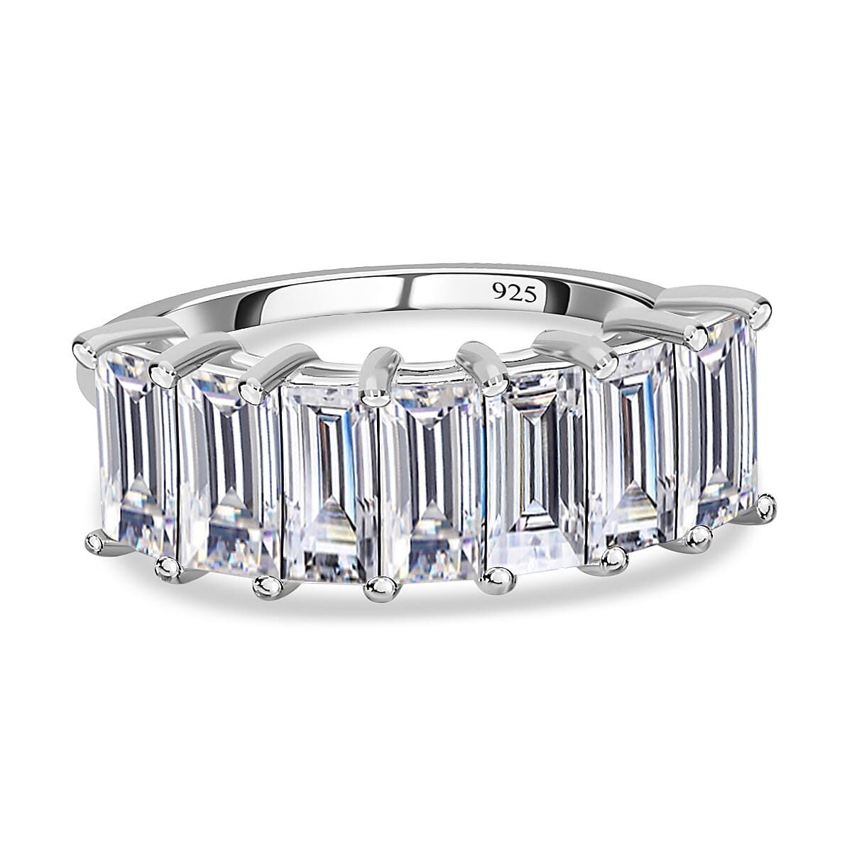 Finest CZ 7 Stone Ring in Sterling Silver 4.66 Ct. - M7579615 - TJC