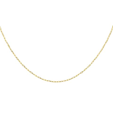 Flat Rambo Chain 22 Inch in 9K Yellow Gold - 7581027 - TJC