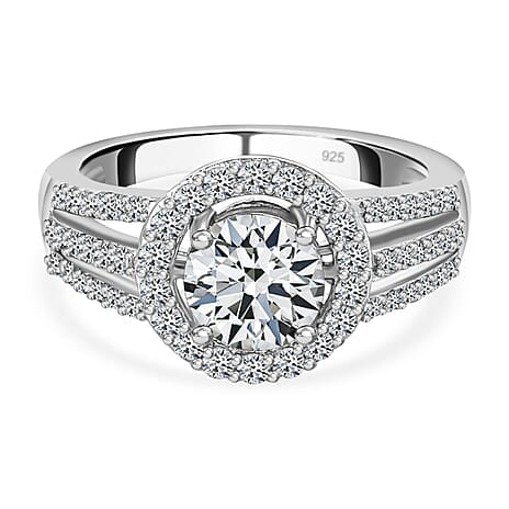 Moissanite Rings | Silver, Gold Moissanite Rings in UK | TJC