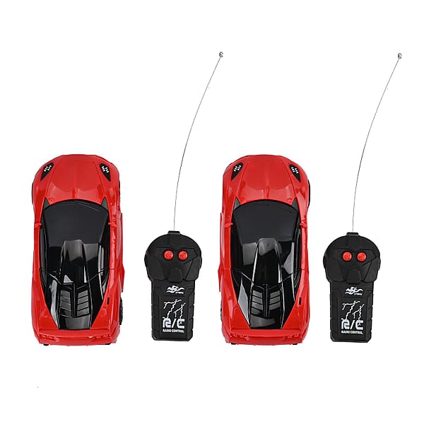 Set of 2 Remote Controlled Cars (2 Cars with 2 Remote Controls) With 3D ...