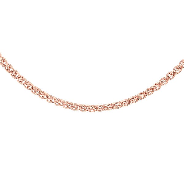 1mm Spiga Chain 20 Inch in 9K Rose Gold - 7583103 - TJC