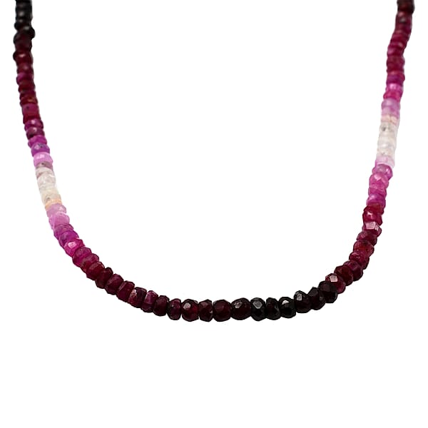 Shades of Ruby Necklace (Size - 20 with Ext.) in 18K Gold Vermeil ...