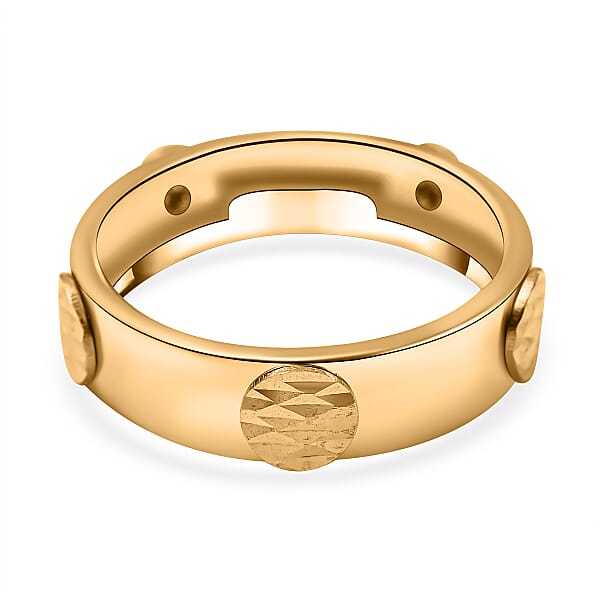 Maestro Collection - 9K Yellow Gold Circular Station Ring - 7601402 - TJC