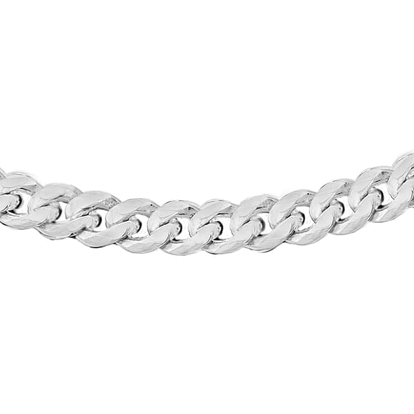 Sterling Silver Panza Curb Chain 22 Inch - 7604806 - TJC