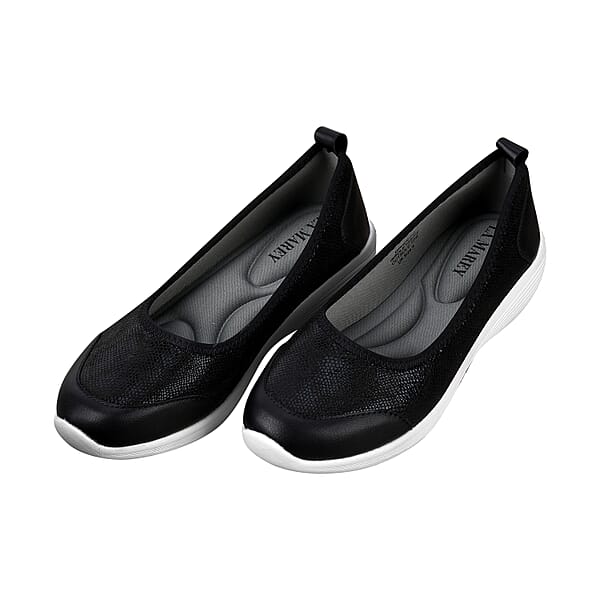 PASSAGE Snake Pattern Ladies Shoes - Black - 7605763 - TJC