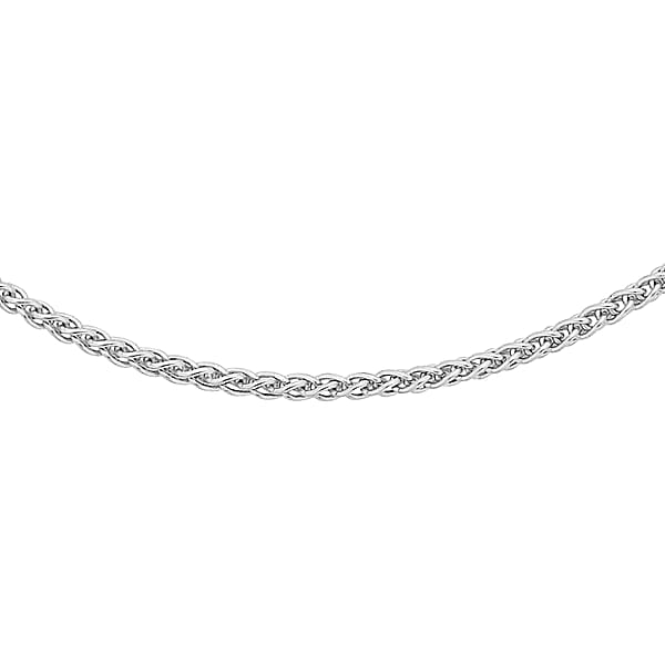 Sterling Silver Spiga Chain 30 Inch - 7618080 - TJC