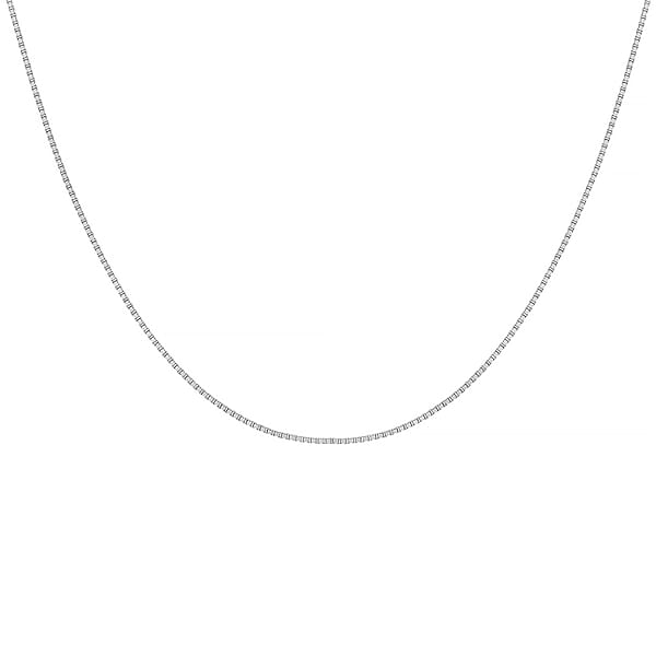 Sterling Silver Box Chain 18 Inch - 7618379 - TJC