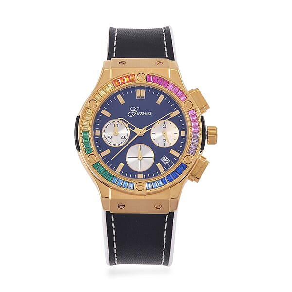 GENOA Time V2 Multifunction Movement Embellished with Multicolor CZ ...