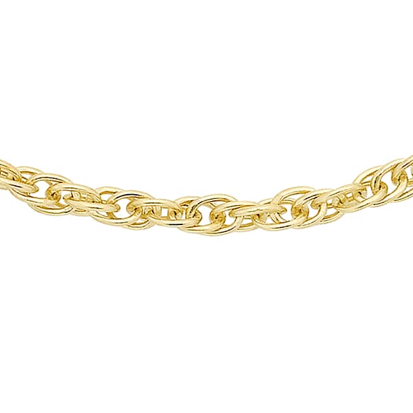 Sterling Silver Yellow Gold Plated Prince of Wales Chain 30 Inch ...