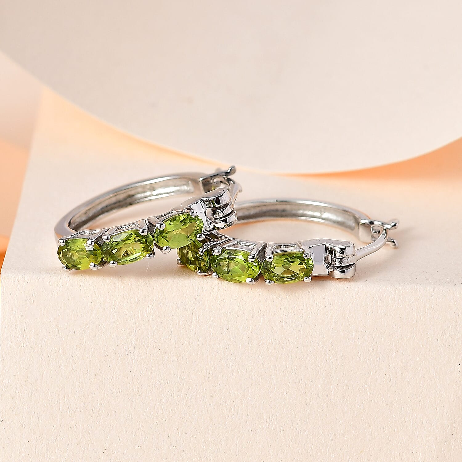 Rare Vesuvianite Earrings in Platinum Overlay Sterling Silver 1.74 Ct ...