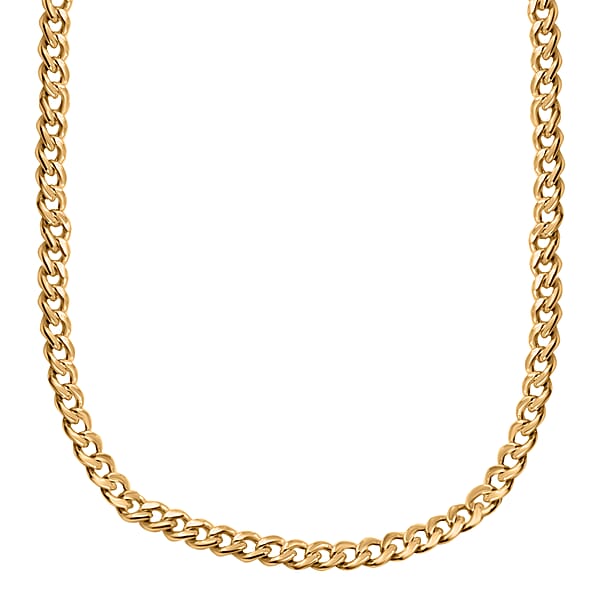 9K Yellow Gold 1.75 MM Curb Chain With Spring Ring Clasp 18 Inch ...