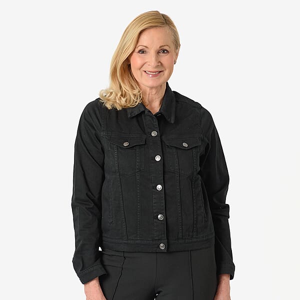 Tamsy Women Stretch Twill Trucker Jacket - 7632519 - TJC