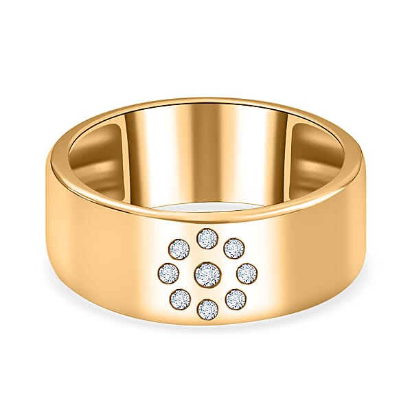 9K Yellow Gold SGL Certified Diamond Band Ring - 7647075 - TJC