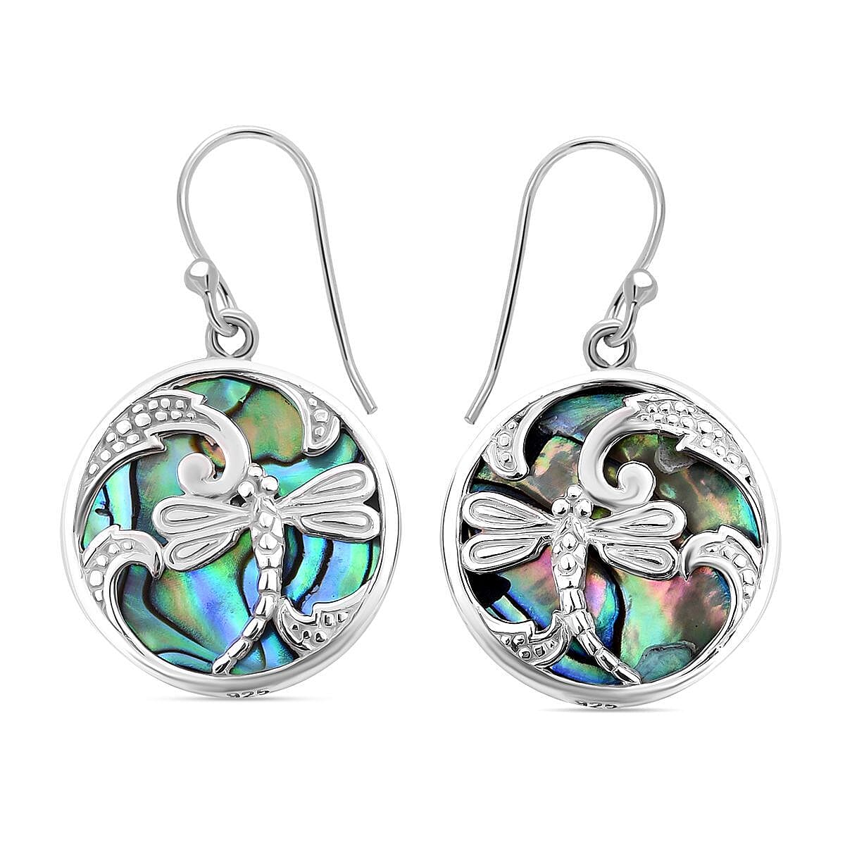 Royal Bali Collection - Abalone Shell Butterfly Earrings in Sterling ...