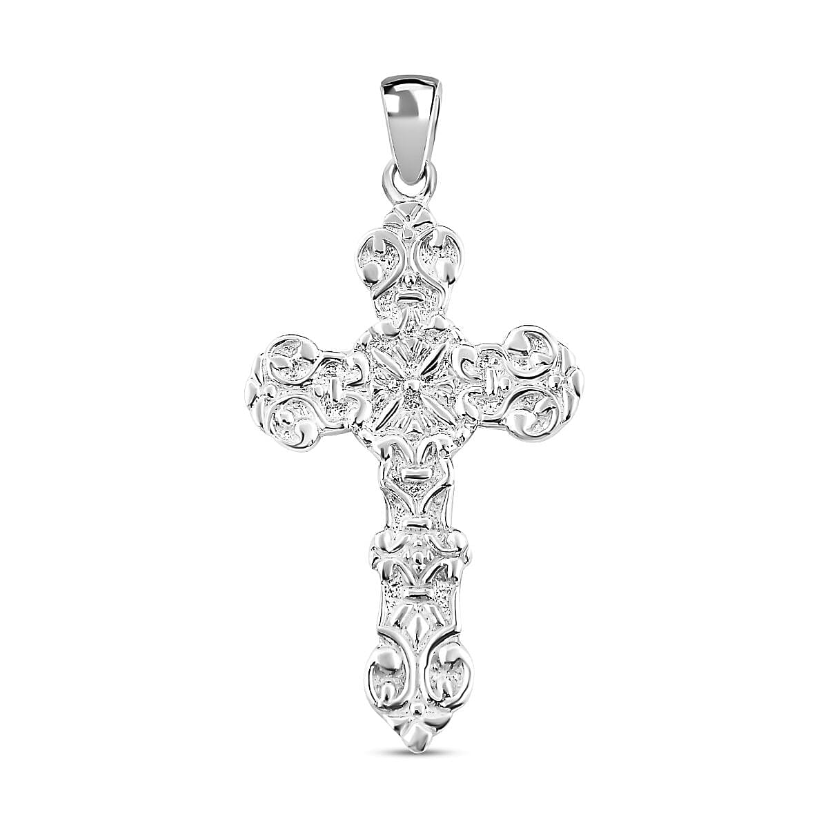 Royal Bali Collection - Sterling Silver Cross Pendant - 7654034 - TJC