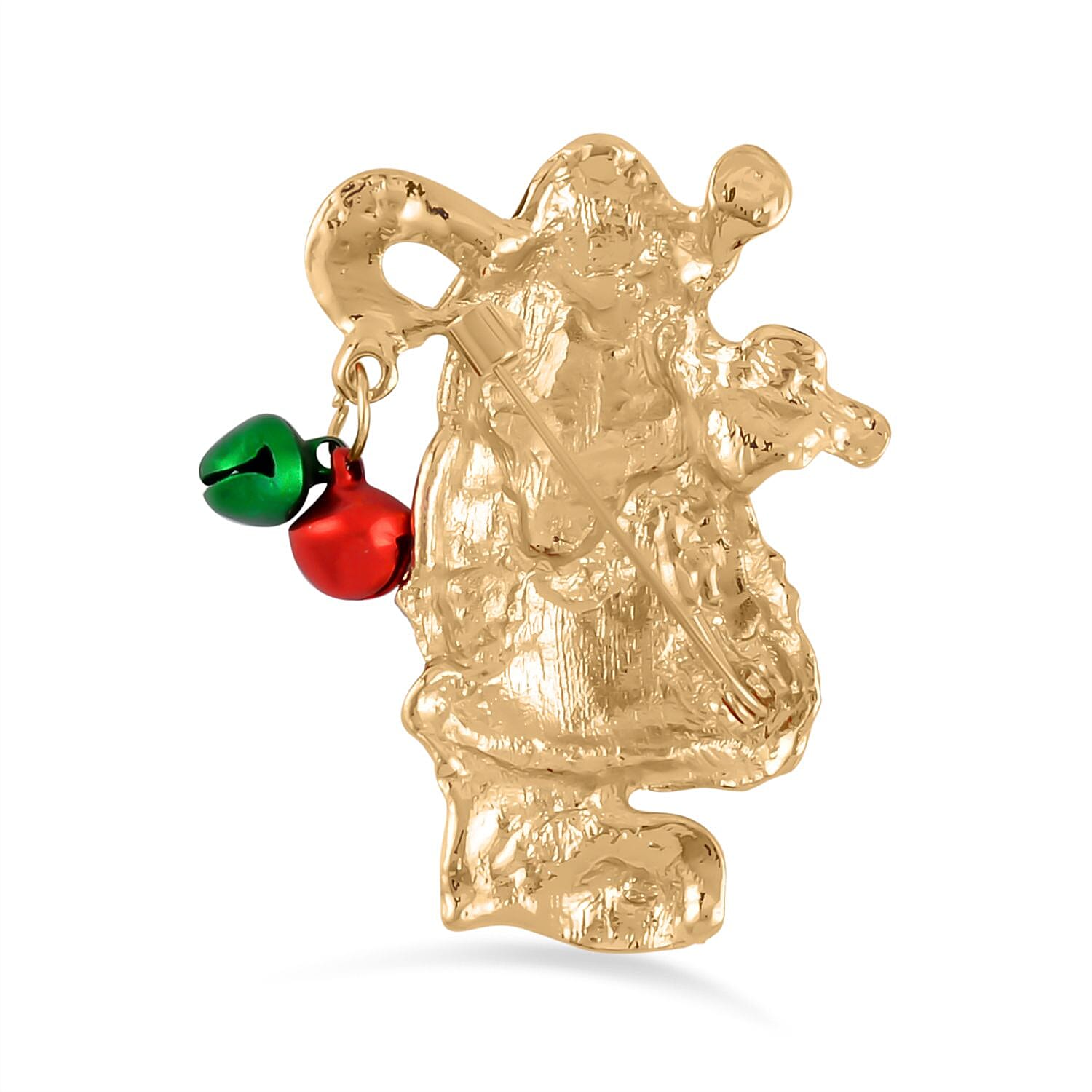Santa Brooch With Enamelled Detailing - 7665618 - TJC