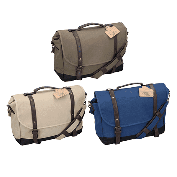 Compact Laptop Bag with Shoulder Strap - Blue - 1698757799 - TJC