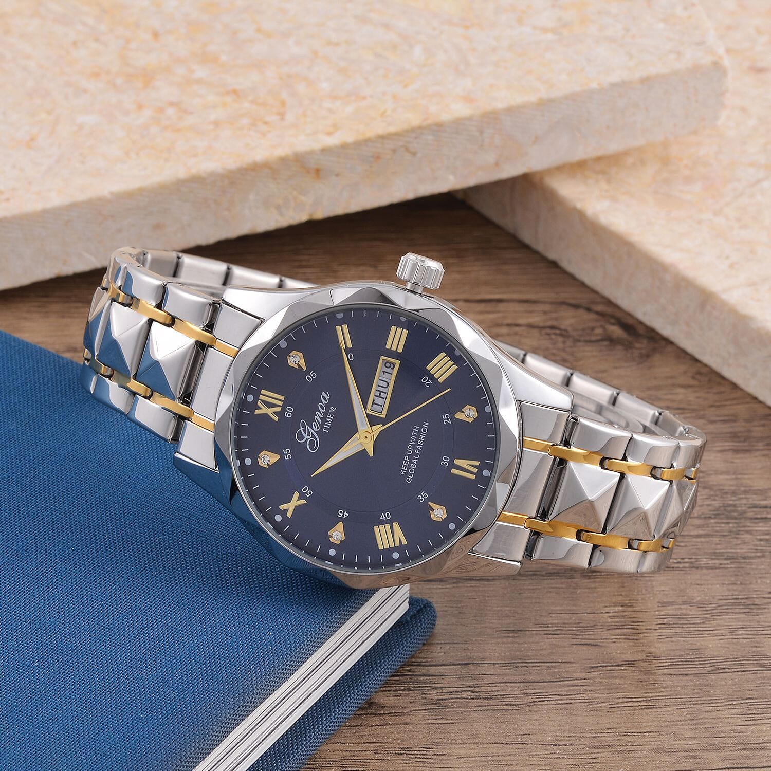 White Crystal Watch Pure White Stainless Steel 0.05 ct 0.050 Ct ...