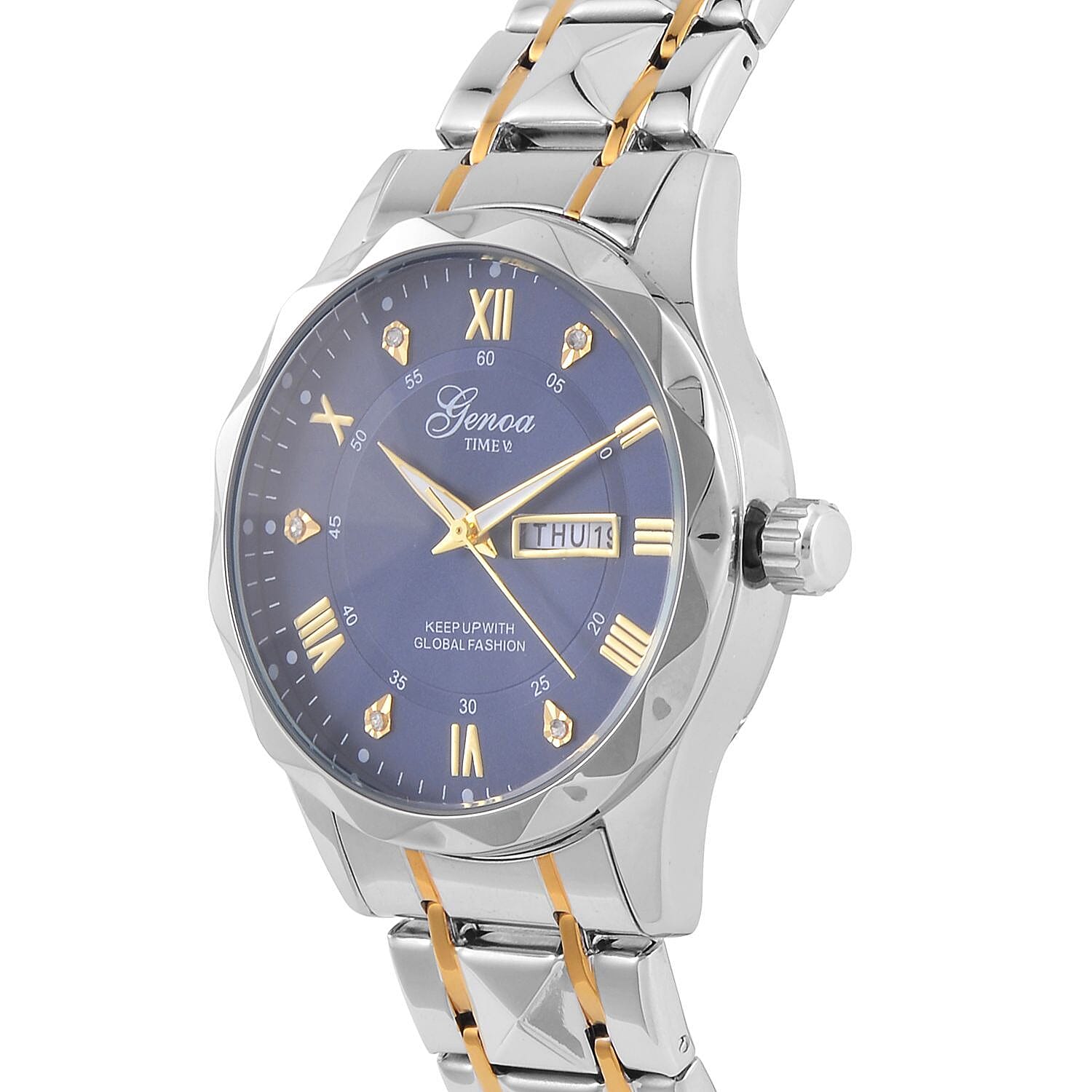 White Crystal Watch Pure White Stainless Steel 0.05 ct 0.050 Ct ...