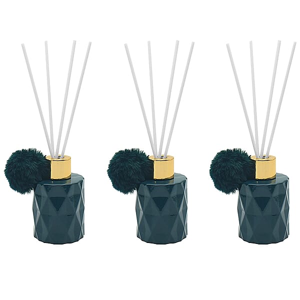 Set of 3 - Desire Reed Diffusers - Green - 7688666 - TJC
