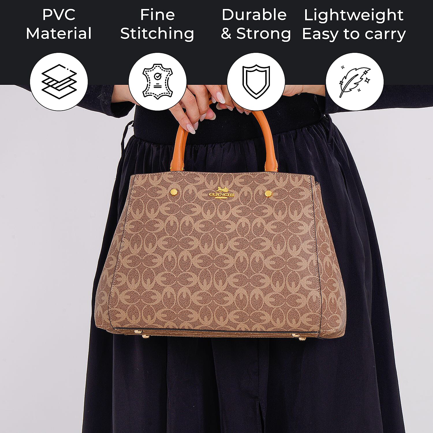 GUANCHI Crossbody Bag with Handle Drop - Brown - 7693060 - TJC