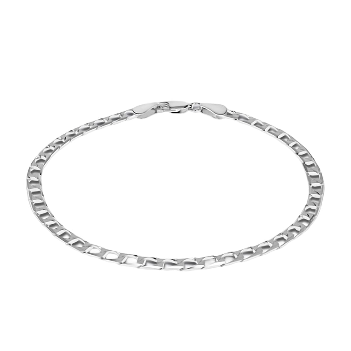 Hatton Garden Close Out Deal - Sterling Silver Diamond Cut Curb ...