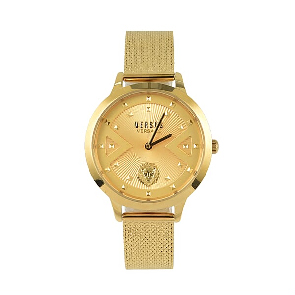VERSACE VERSUS Gold Watch With Milanese Strap With Packaging - 7707977 ...