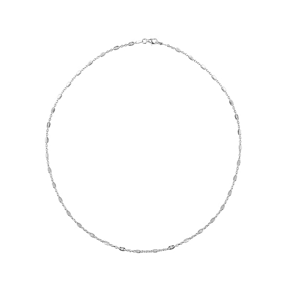 Sterling Silver Station Chain (Size - 20) - 7708516 - TJC