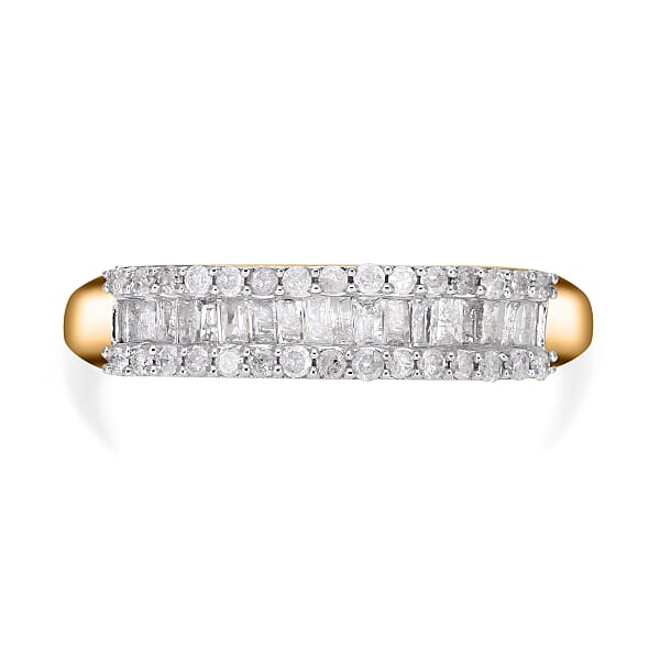 Diamond Cluster Ring in 9K Yellow Gold - 7709229 - TJC