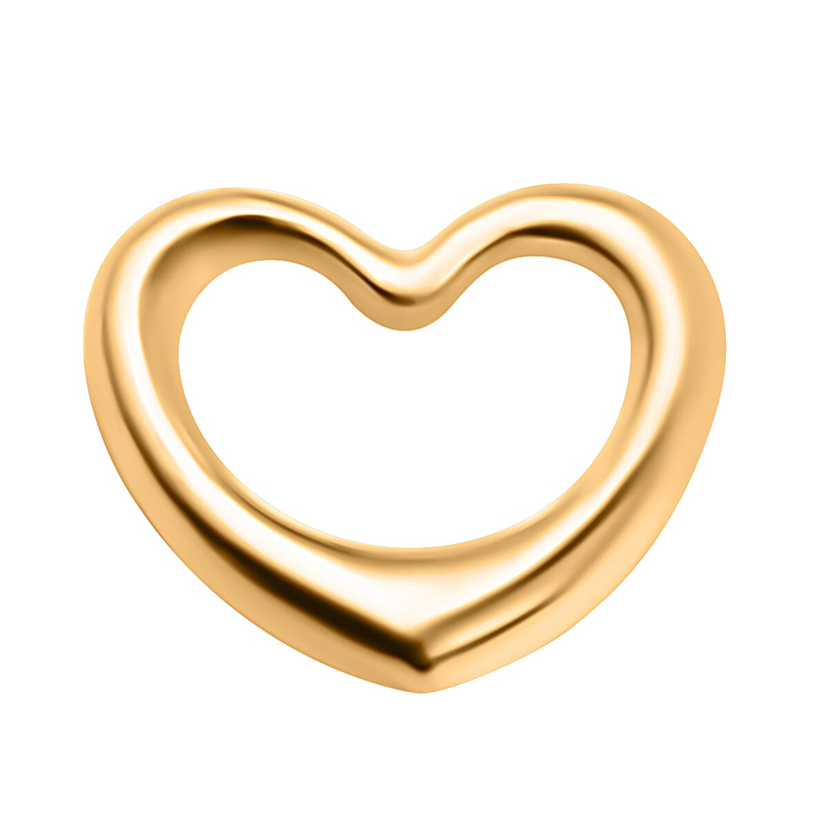 9K Yellow Gold Floating Heart Pendant - 7711227 - TJC